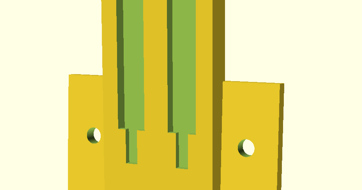 Simple Screw mount scalpel holder, flat or angled - openscad by ...