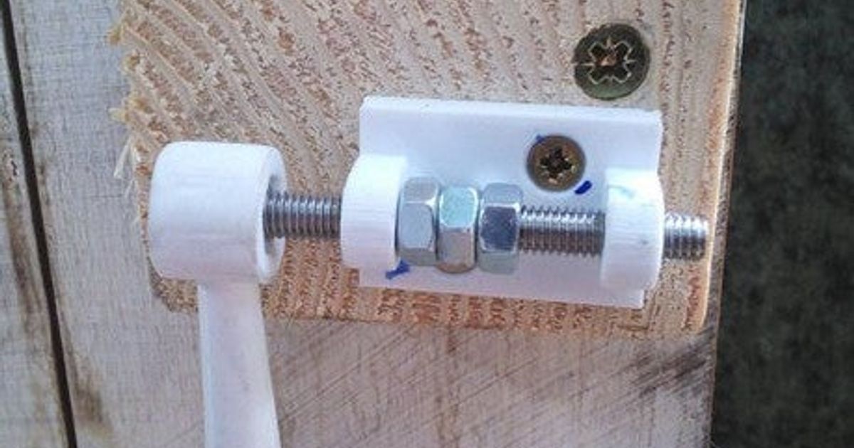 Sliding Bolt - Lock - Openscad by fatdavemakes | Download free STL ...