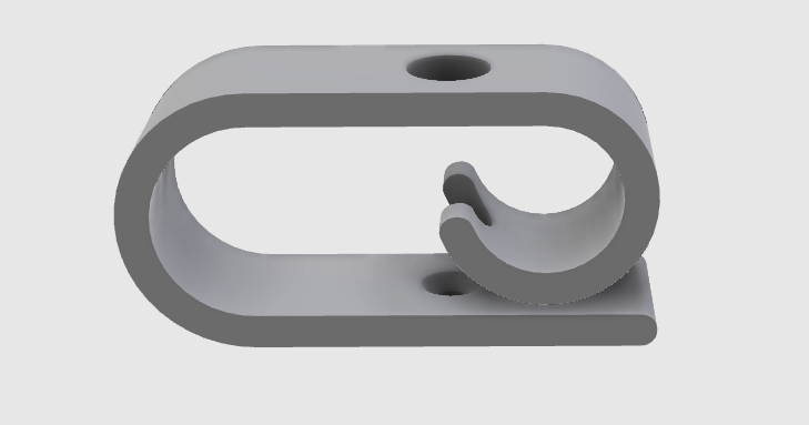 Screw-On Cable Clip by ubbrelf | Download free STL model | Printables.com