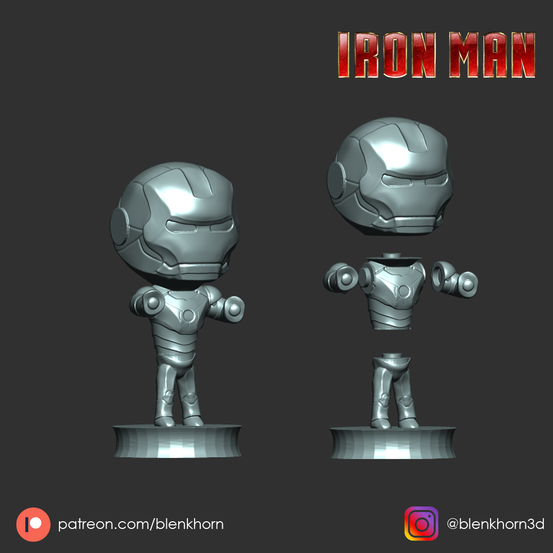 MARVEL DOUBLE BIT: IRON MAN (MARK III) by Blenkhorn | Download free STL ...