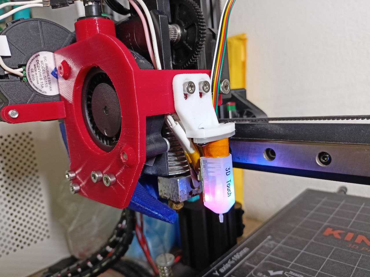 Kingroon KP3S dual 5015 fan frame and ducts (3D touch update) by alexan_e | Download free STL ...