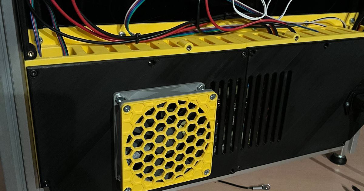 Hex Fan Grill for 92mm Fan by Fump | Download free STL model ...