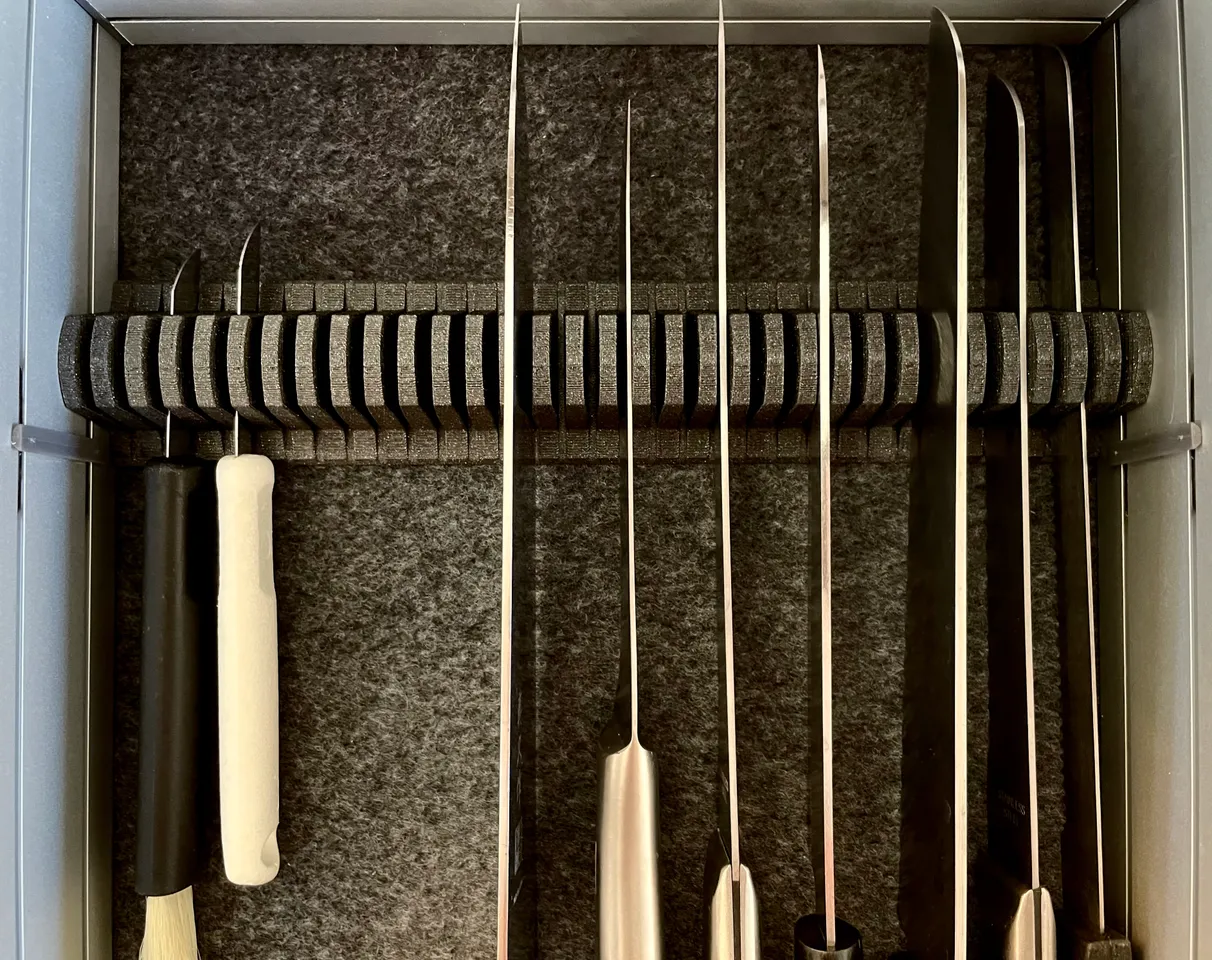 Knife block for kitchen drawers by Martin BK | Download free STL model ...