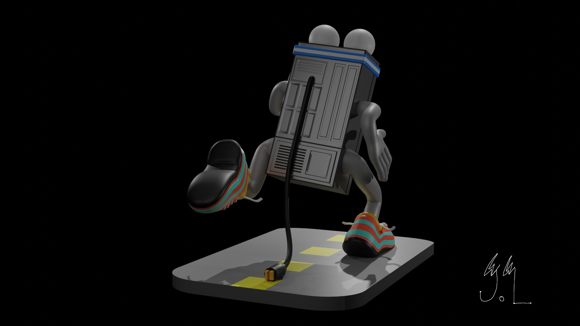 The Running Refrigerator by Scenestruck Art | Download free STL model ...