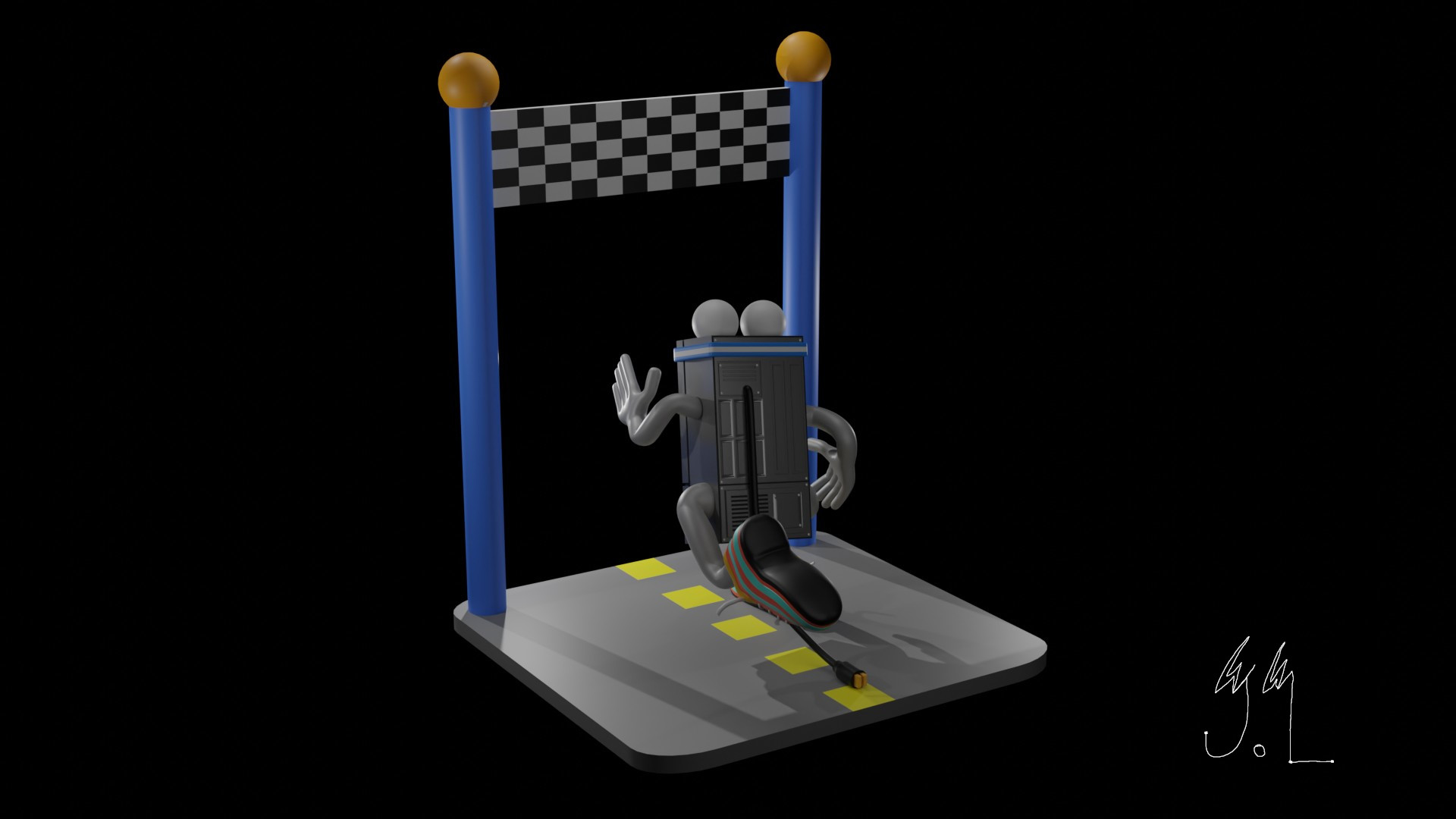 The Running Refrigerator by Scenestruck Art | Download free STL model ...