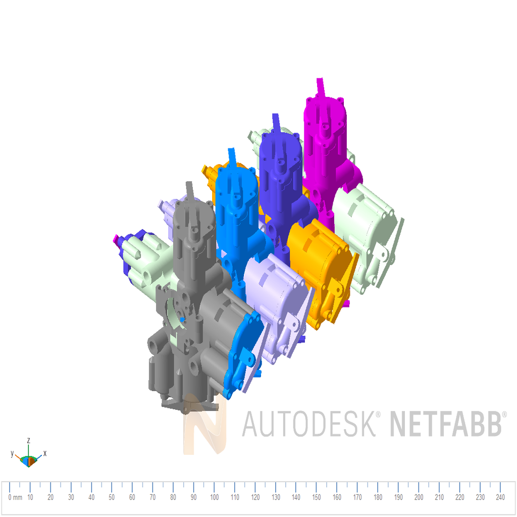 compressed air engine Modular MOD by theidd | Download free STL model ...
