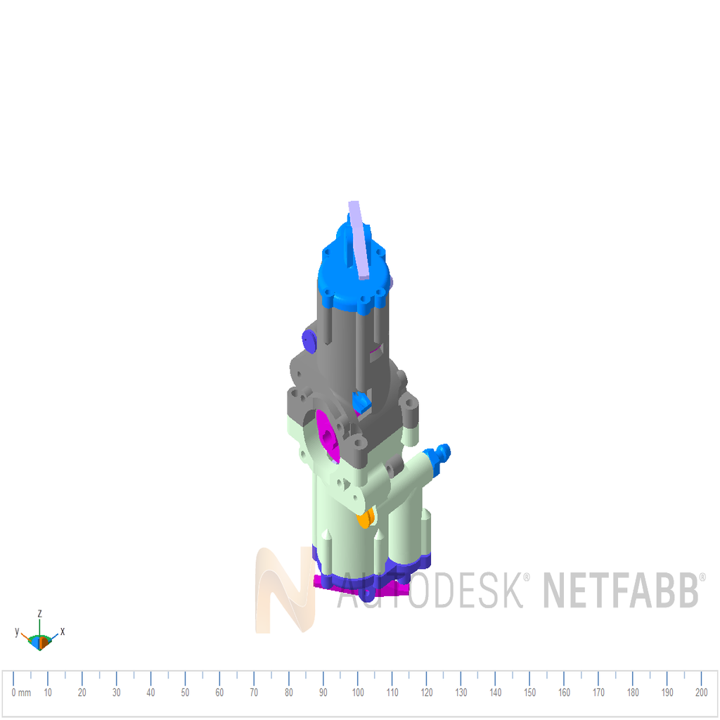 compressed air engine Modular MOD by theidd | Download free STL model ...