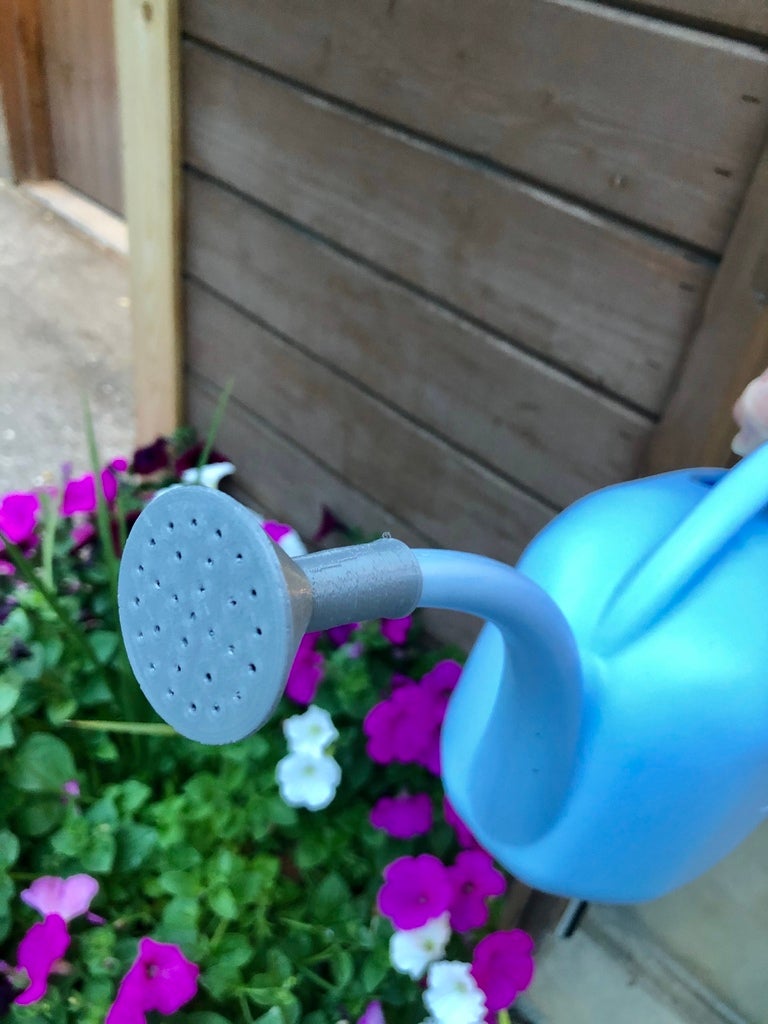 Watering Can Nozzle - Slip-On Adapter by TL | Download free STL model ...