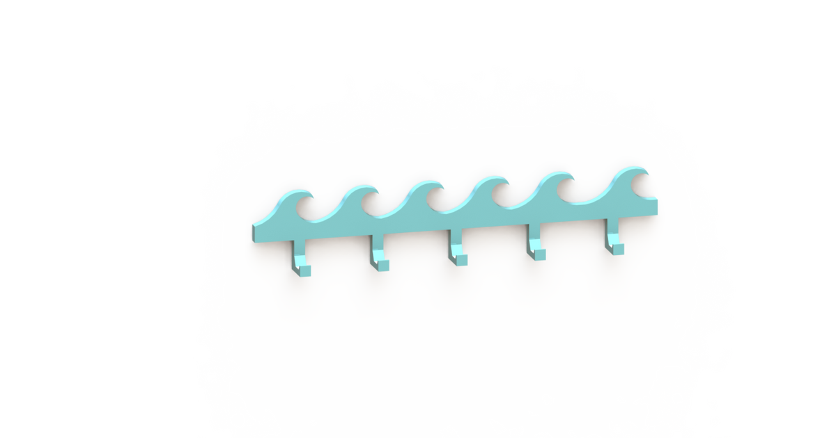 Ocean Wave Key Holder by Kaaaaaaaaaal | Download free STL model ...