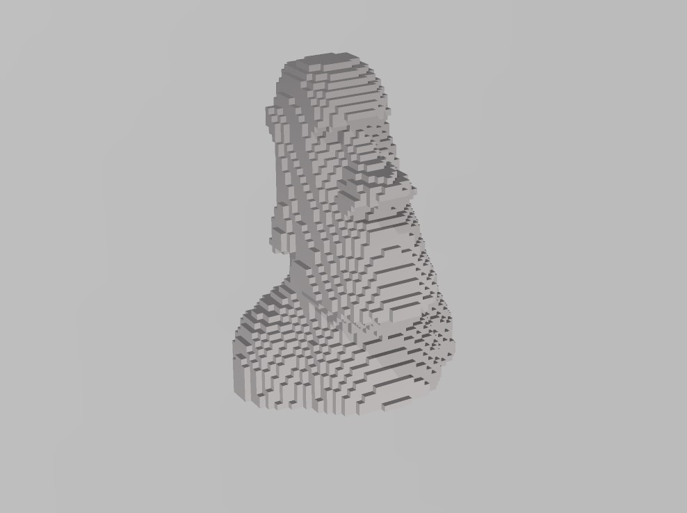 Blocky Moai by Utku | Download free STL model | Printables.com