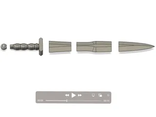 Pugio Roman Dagger by Elijah | Download free STL model | Printables.com