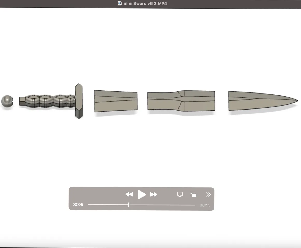 Pugio Roman Dagger by Elijah | Download free STL model | Printables.com
