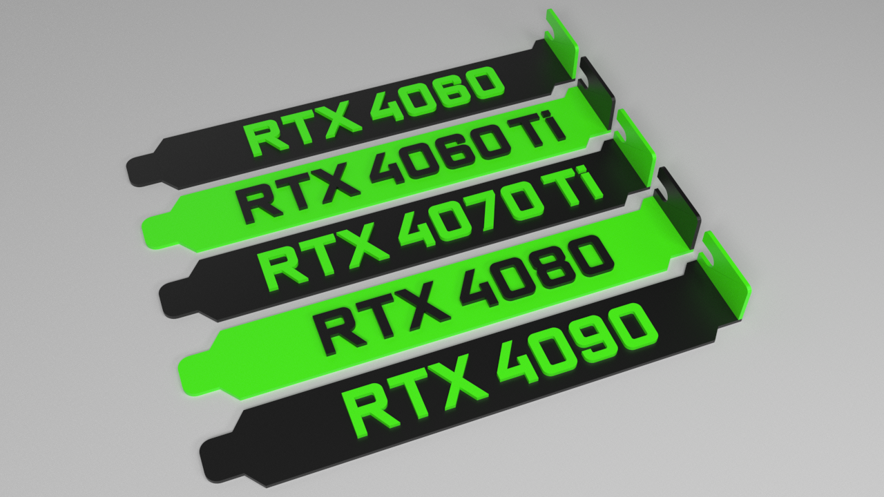 Nvidia GeForce RTX 4000 Series PCI/PCI-E Slot Covers by Vector3dArt ...