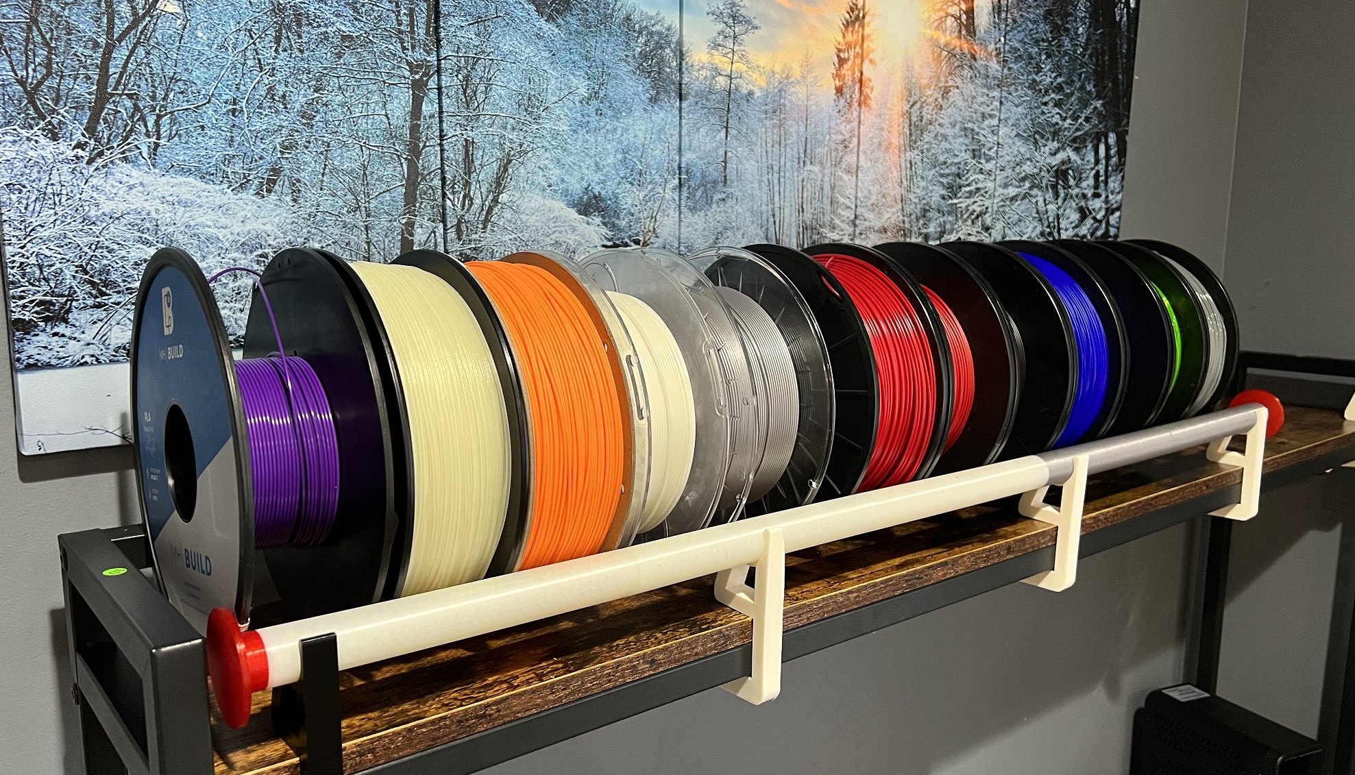 Filament Spool Holder - Shelf Adapter - Fits Tribesigns Desk Shelf by ...