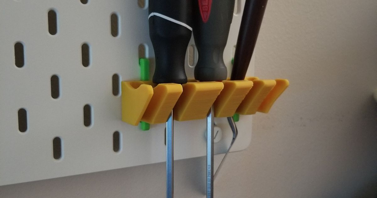 Screwdriver holder skadis small bed by Fábio Dias | Download free STL ...