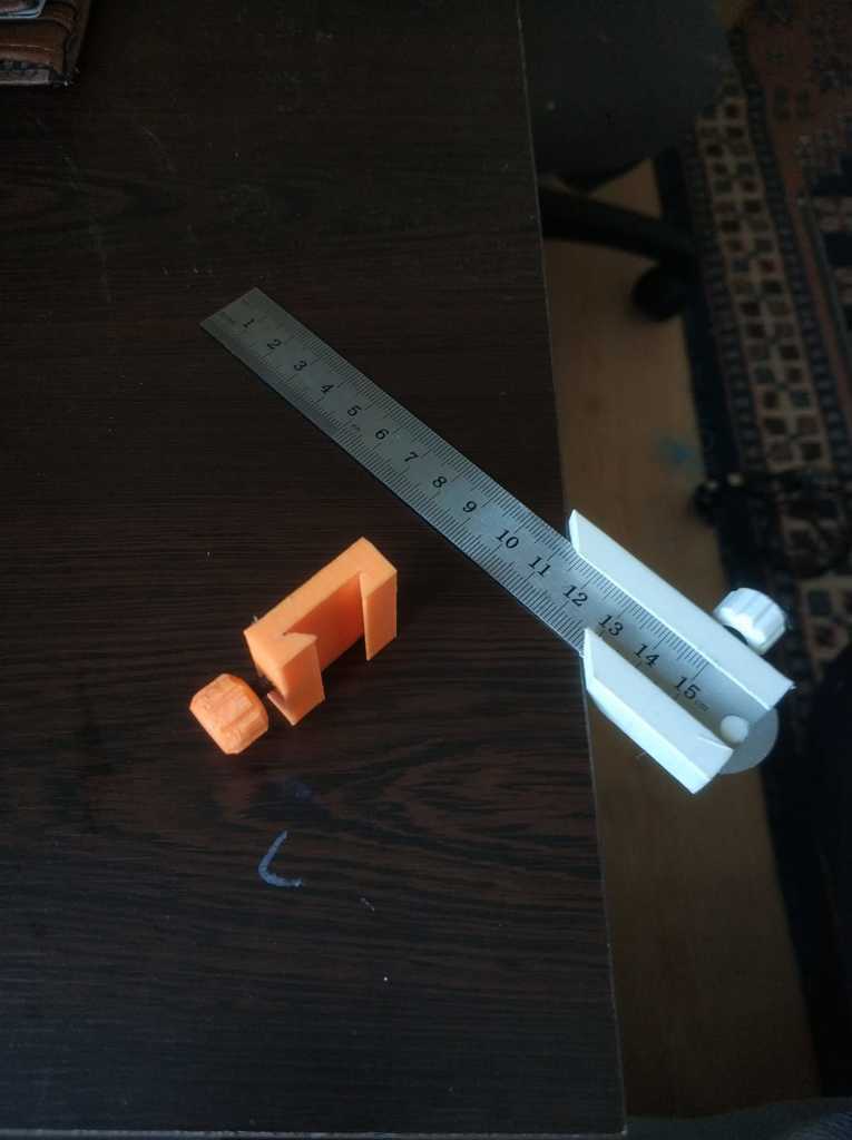 Ruler stopper by can samil ata | Download free STL model | Printables.com
