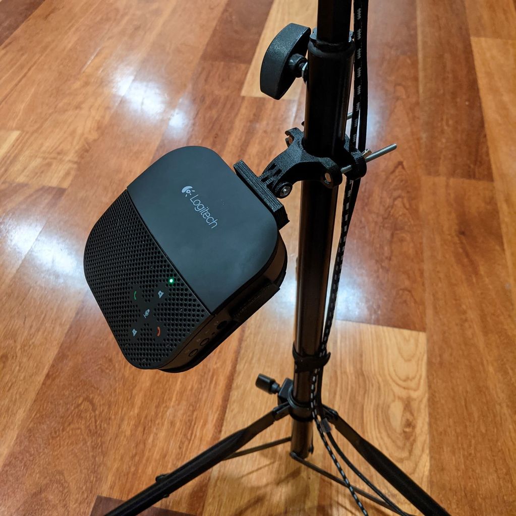 Logitech P710e Music Stand Mount by Delorean Grey | Download free STL ...