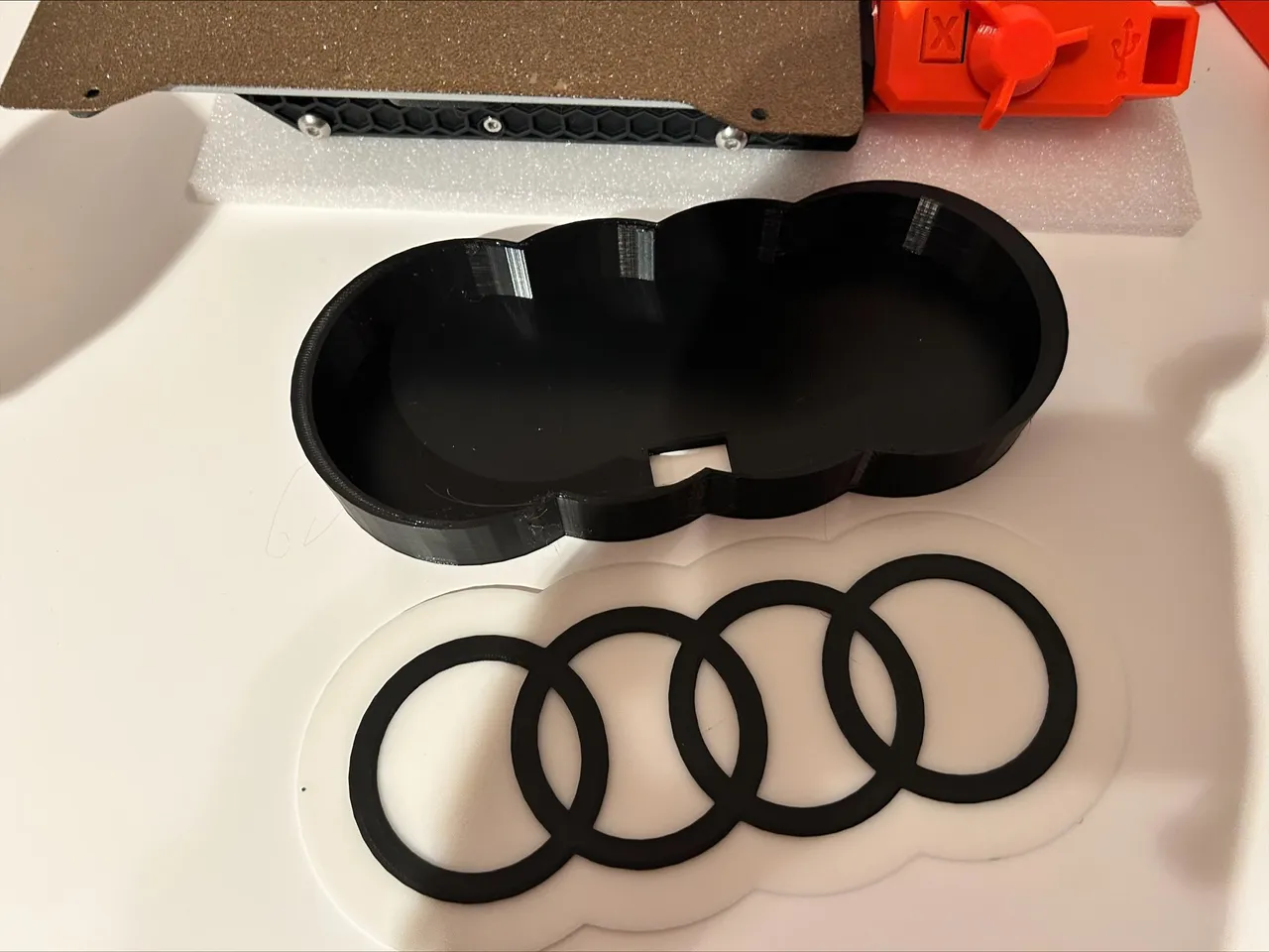 Audi Logo LED Lamp by Thomas Sideridis | Download free STL model ...