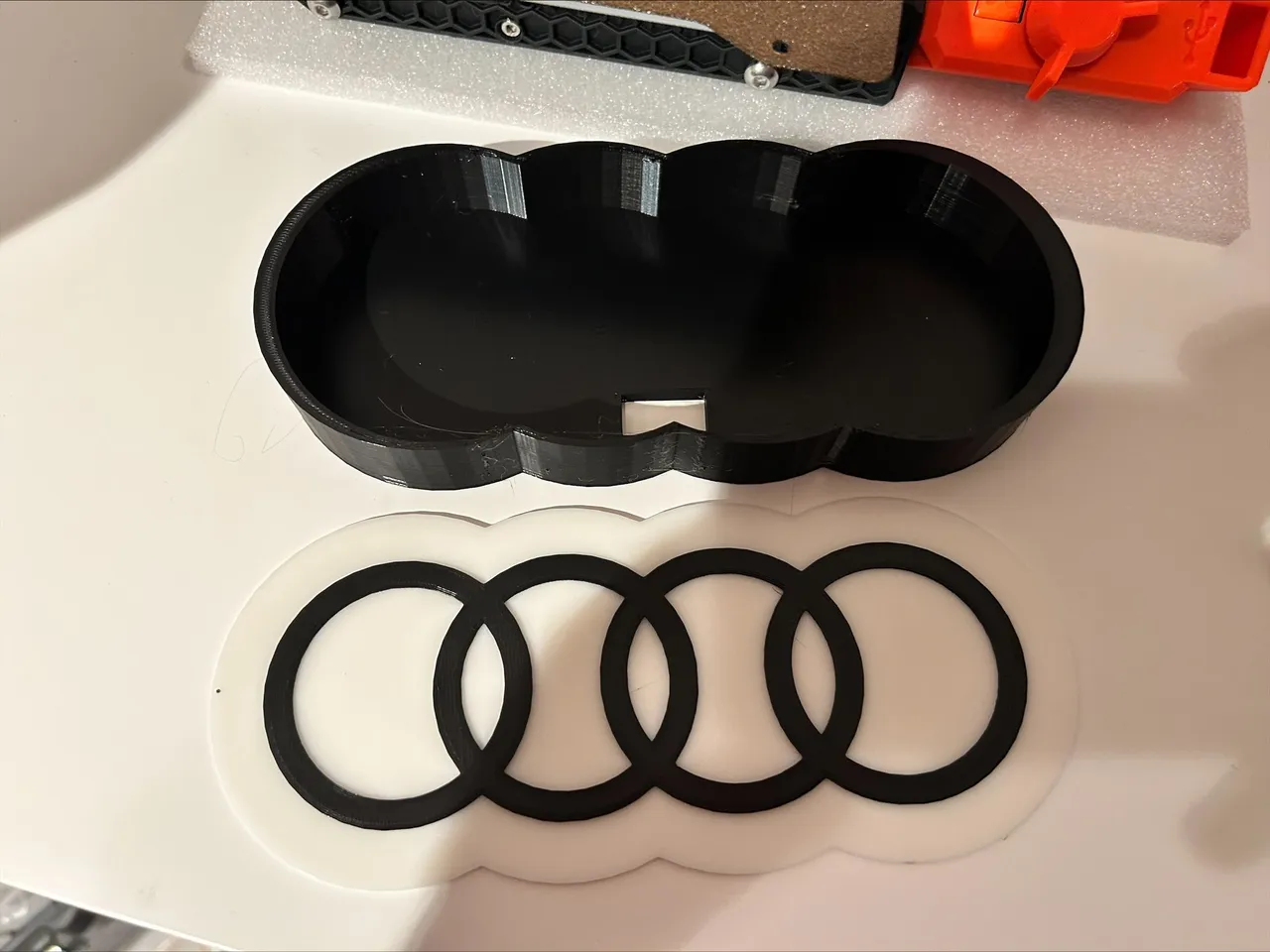 Audi Logo LED Lamp by Thomas Sideridis | Download free STL model ...