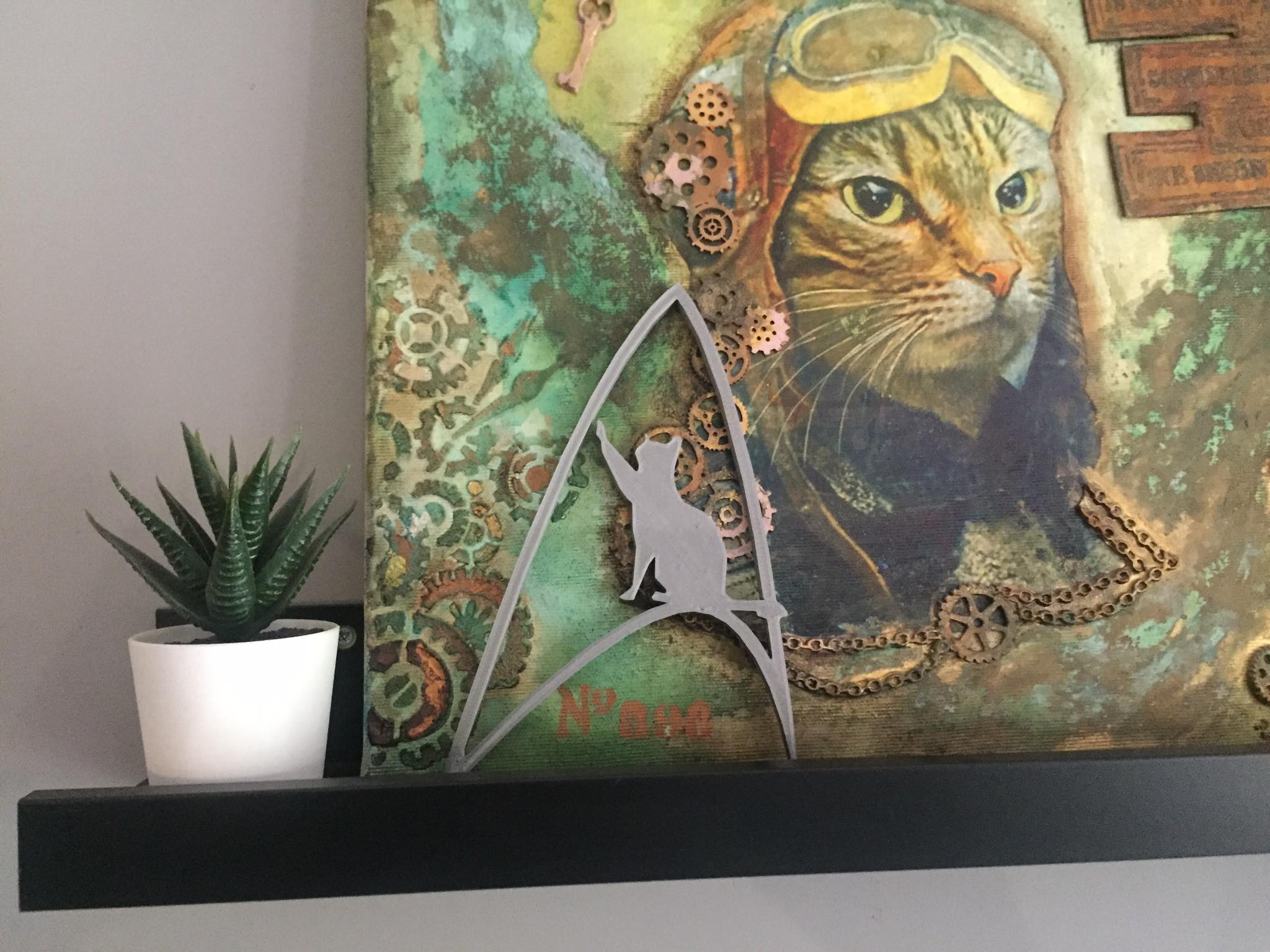 Star Trek cat logo by Janek | Download free STL model | Printables.com