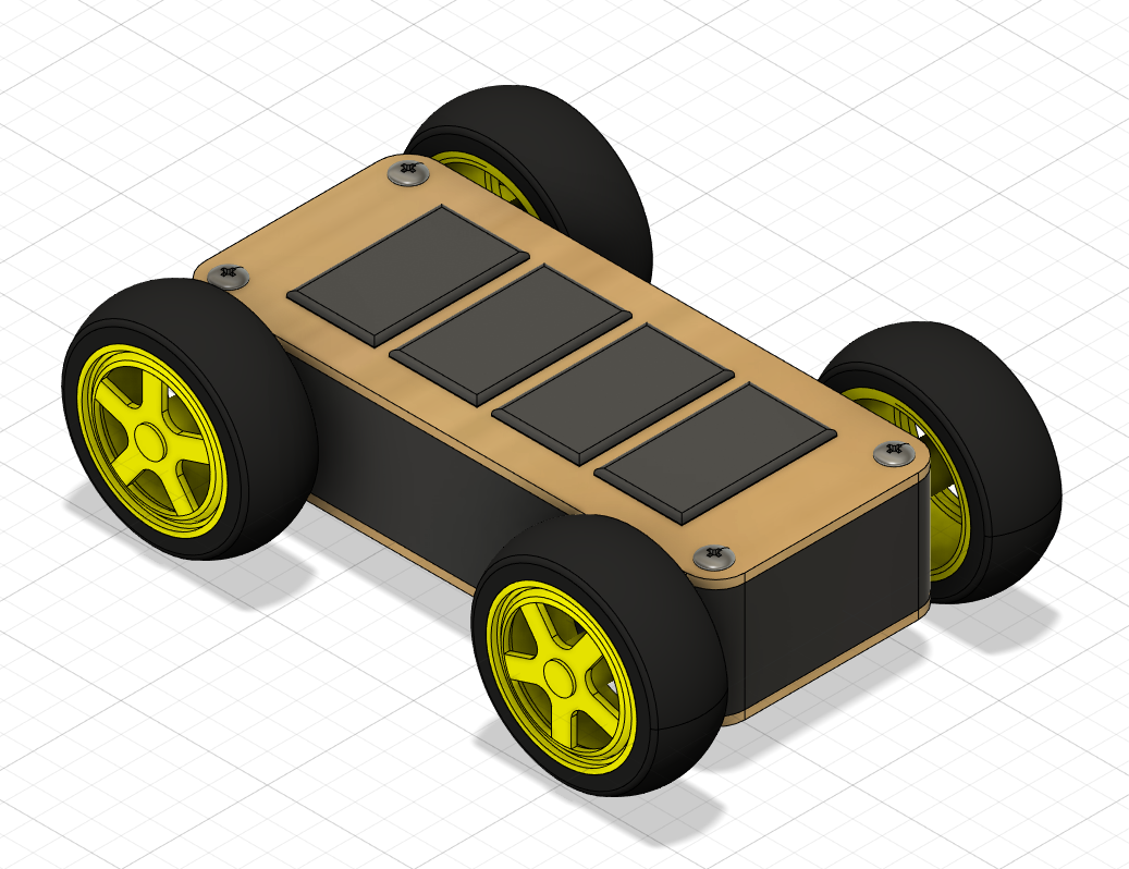 DIY solar car for 3D printer & laser cutter by Odbix | Download free ...