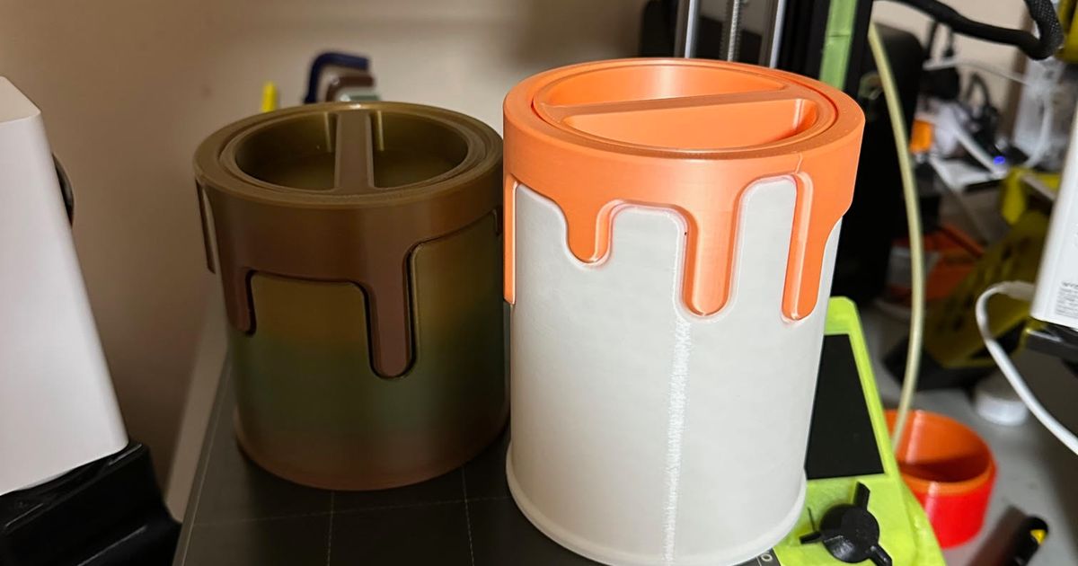 Taller Drippy Bucket with Screw Lid by EMarrs | Download free STL model ...