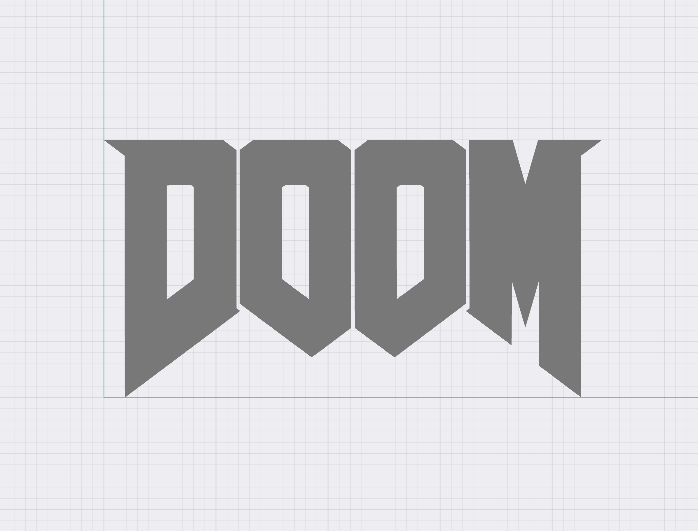 Doom Logo by ToxicMaxi | Download free STL model | Printables.com
