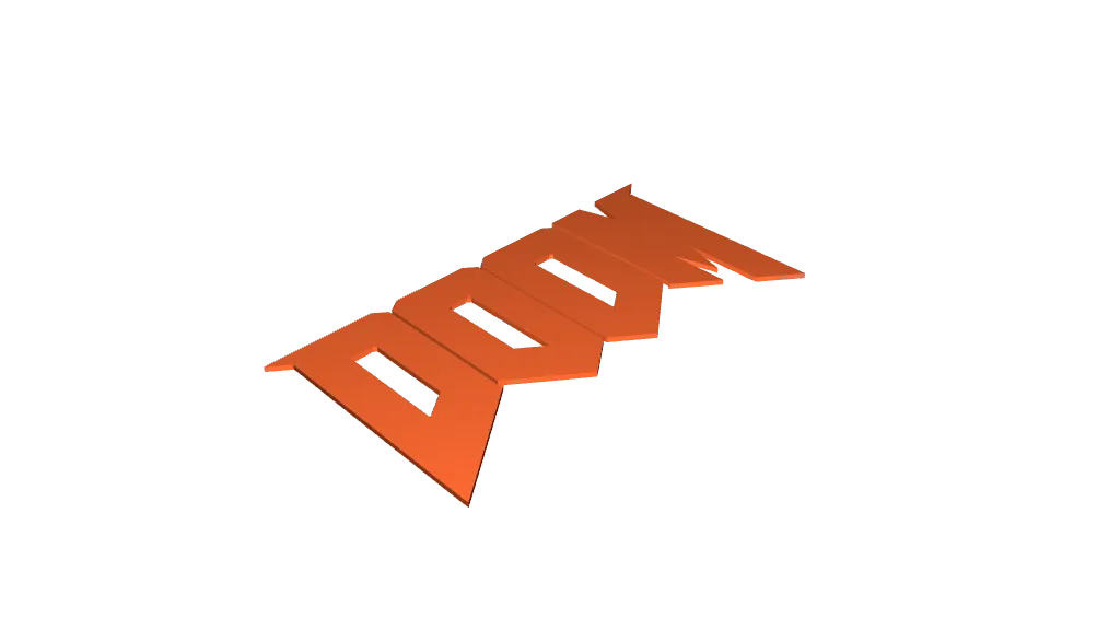 Doom Logo by ToxicMaxi | Download free STL model | Printables.com