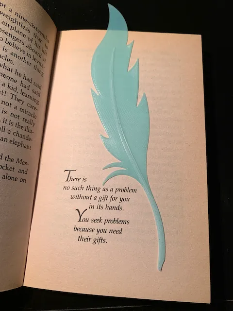 Feather Bookmark by Monte | Download free STL model | Printables.com