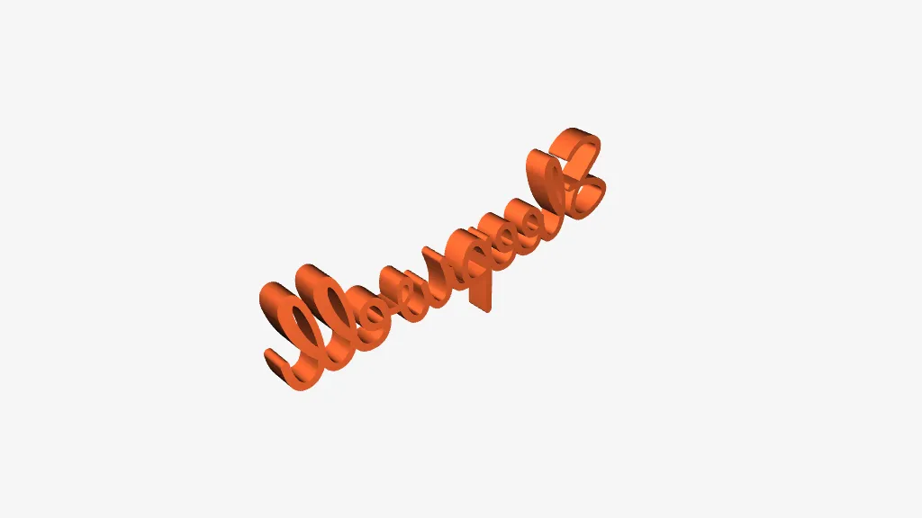 Sleepwell text by Strobaal | Download free STL model | Printables.com