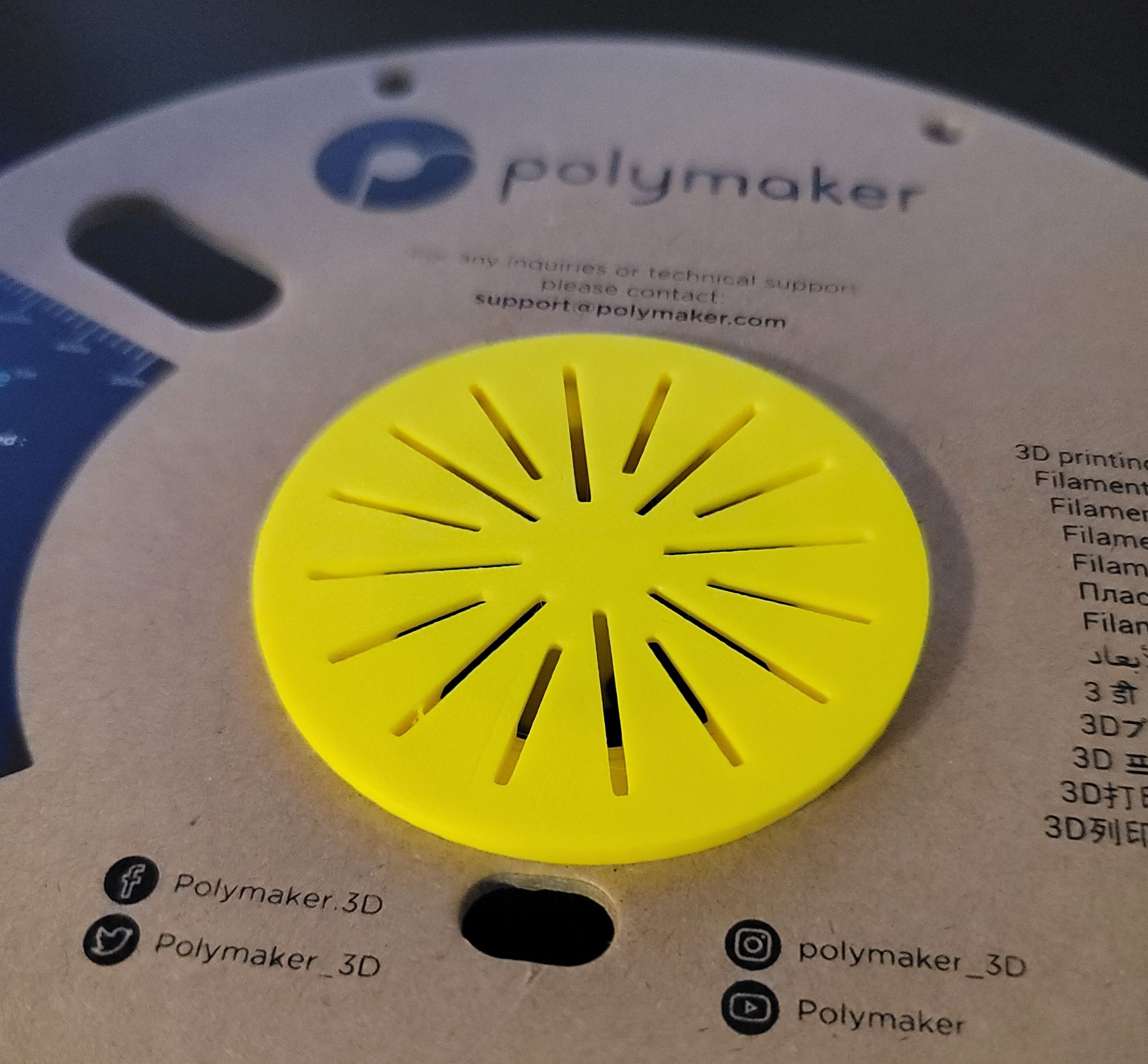 Polymaker Cardboard Filament Spool Desiccant Container by Joe Galaska ...