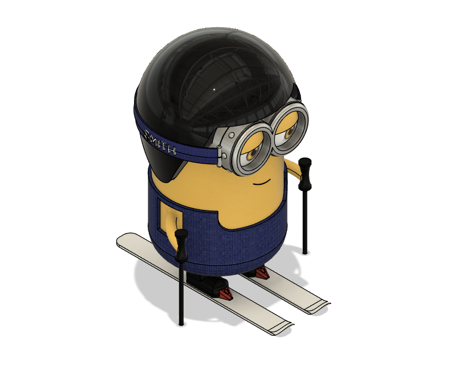 Skiing Minion! by thomasb | Download free STL model | Printables.com