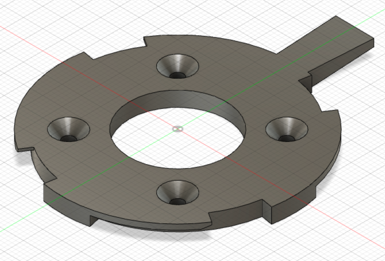 3D printed UVC-G4-Dome mounting plate by Emad | Download free STL model ...