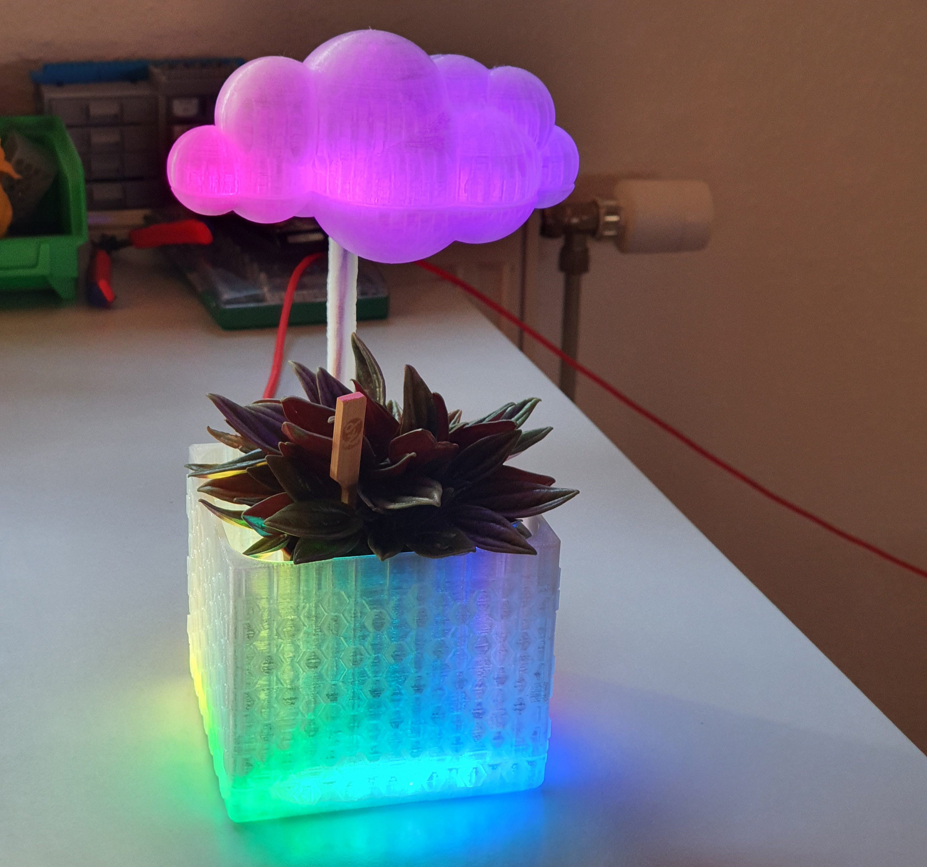 (Reactive Weather) Lamp Flower Pot by ShadowOfKlon | Download free STL ...