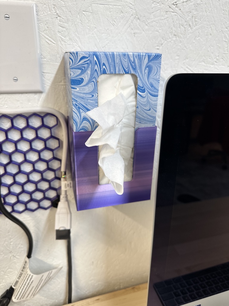 Kleenex brand tissue box wall mounted holder by Nighthawke Designs ...