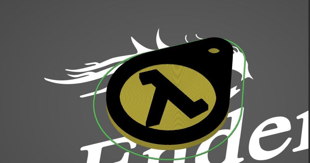 Half-Life keychain (klíčenka) by Printer-2.0 | Download free STL model ...