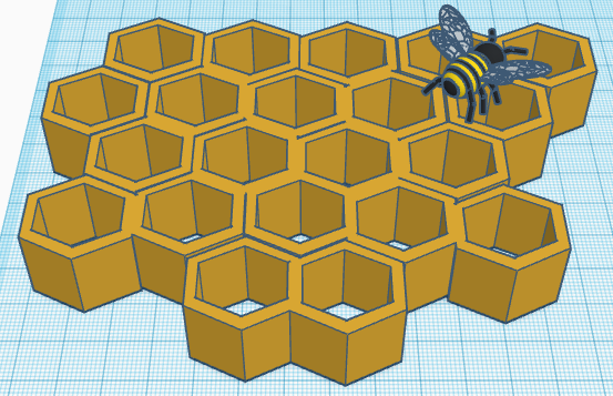 Honeycomb Coaster with a bee on top by CraftyAthlete22 | Download free ...