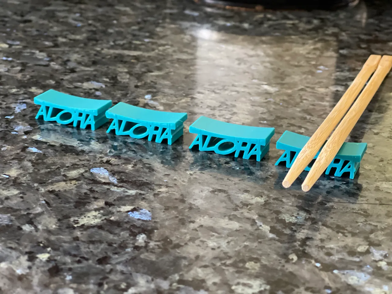 Aloha chopstick holder by Boostnboogie | Download free STL model ...