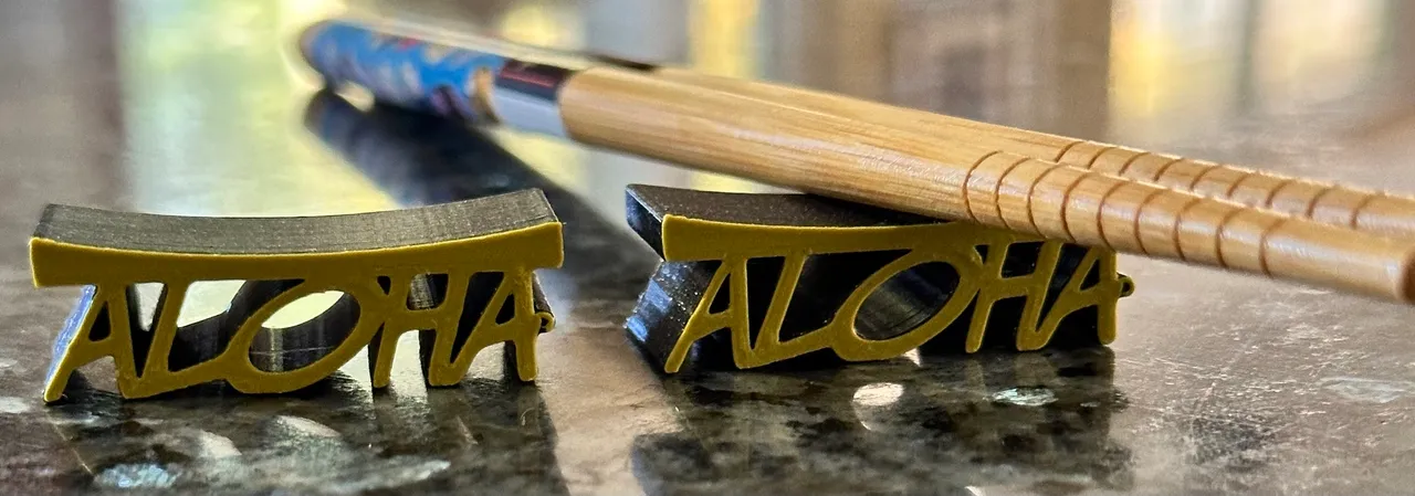 Aloha chopstick holder by Boostnboogie | Download free STL model ...