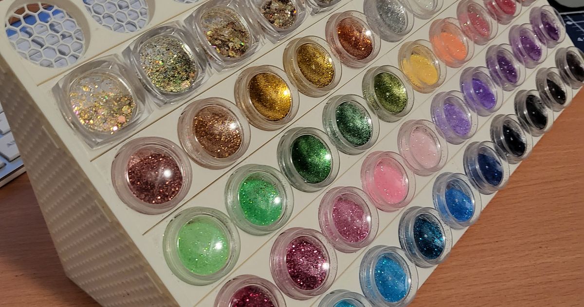 Glitter Sample Holder by kadr | Download free STL model | Printables.com