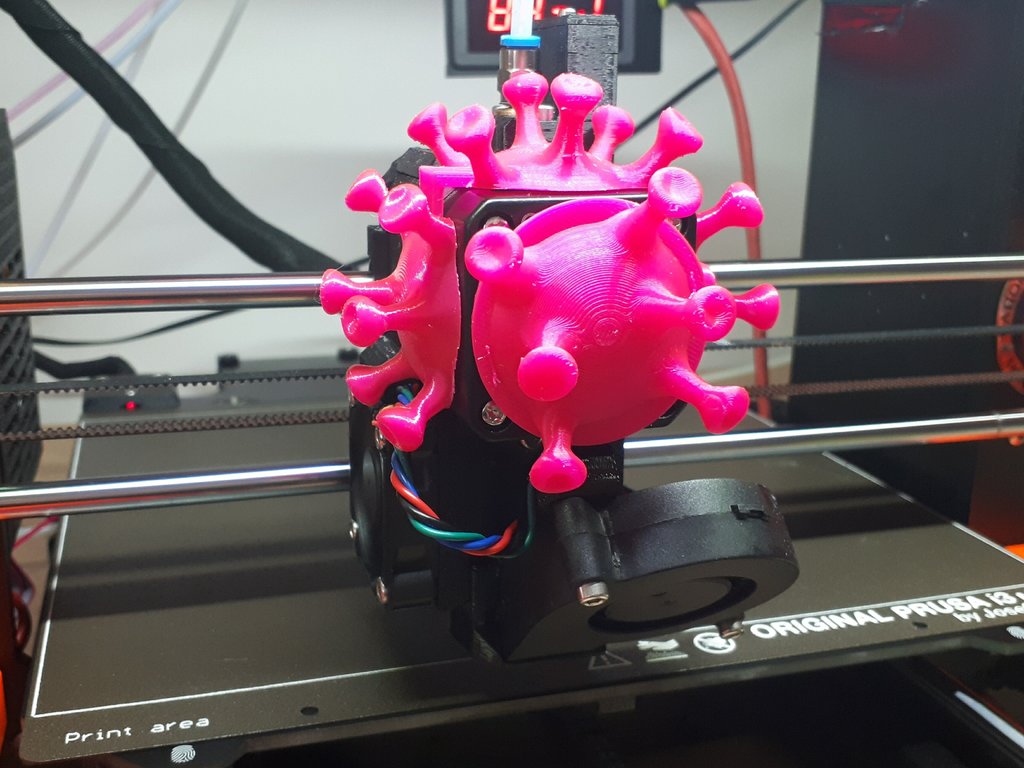 Corona Extruder for Prusa MK3S by overflo | Download free STL model ...