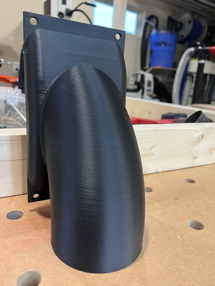 Sweeping 4" dust collection Shroud by voksbug | Download free STL model ...