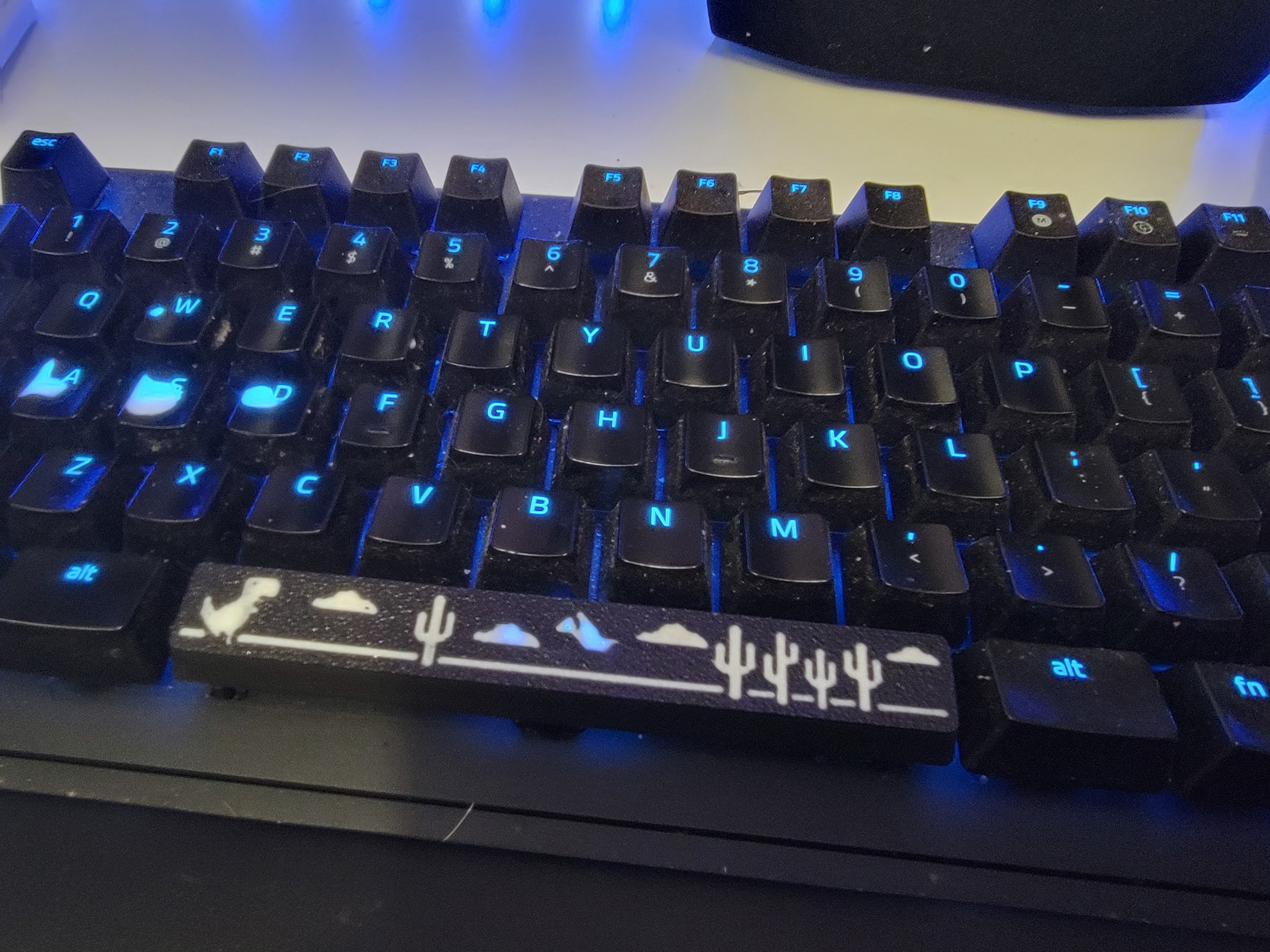Google dinosaur spacebar keycap multi color by ihateu3 | Download free ...