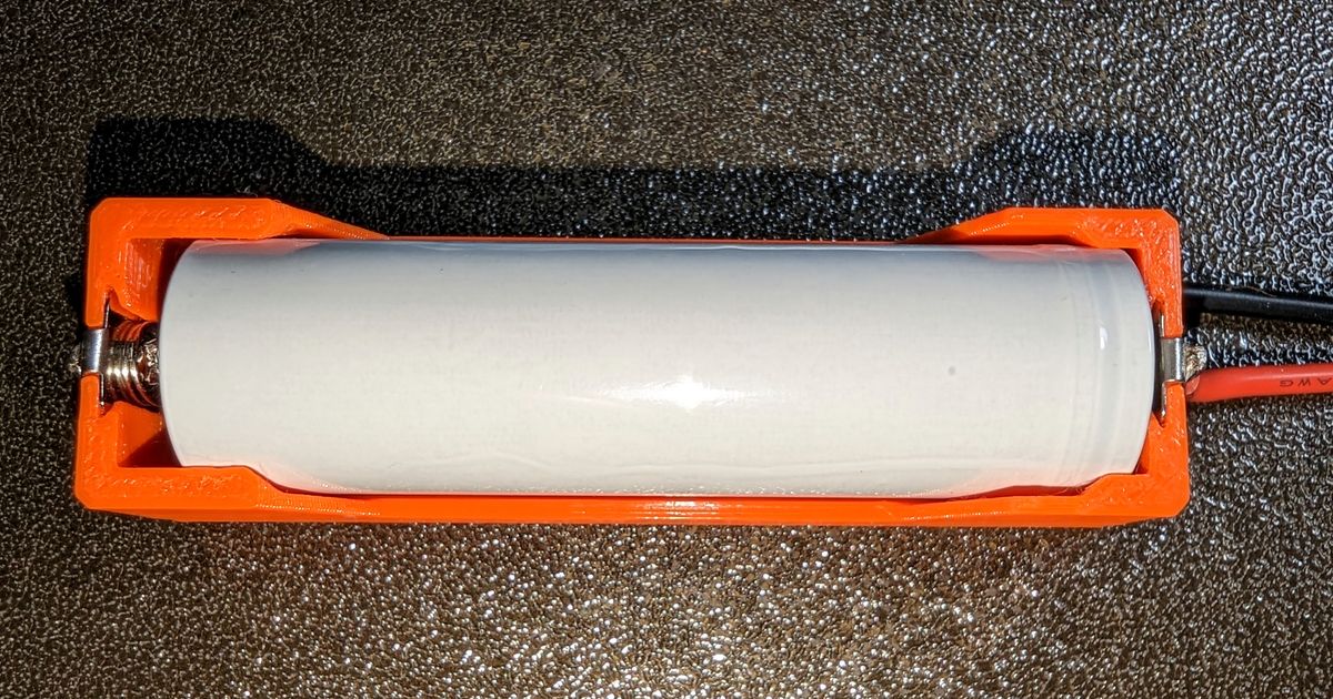 18650 Lion Battery Holder, single by Raybo | Download free STL model ...