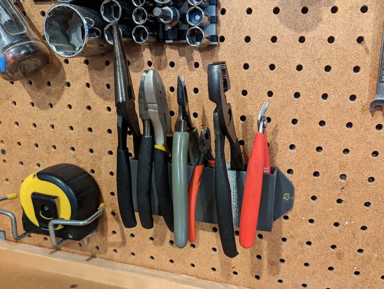 Peg Board Plier Rack by jurassic73 | Download free STL model ...