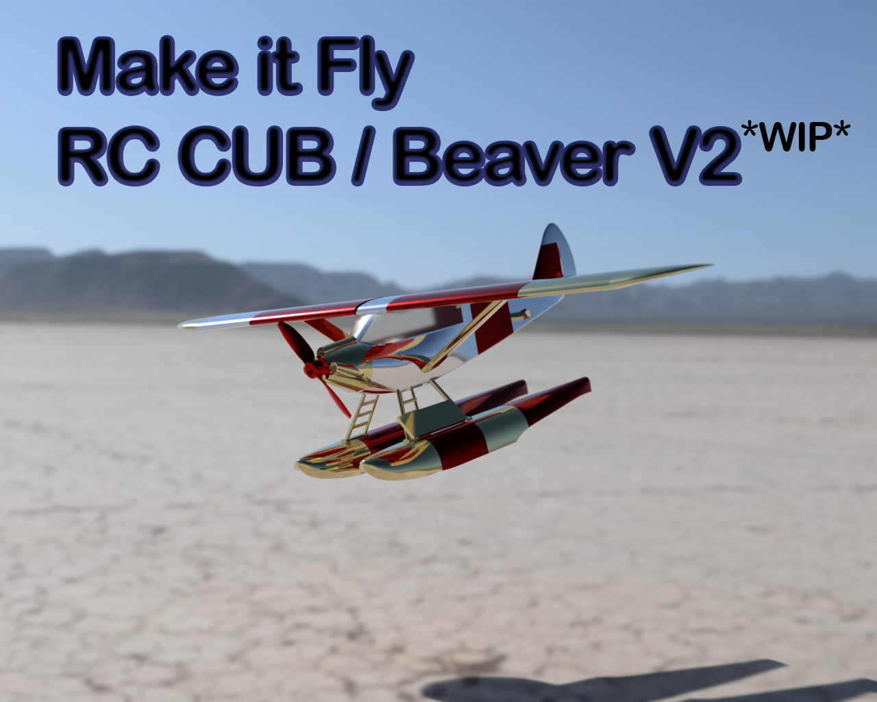 3d Printed RC Super Cub w. Floats... V3! von ScottyPrints | Kostenloses ...