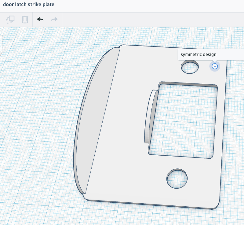 door latch strike plate by zzzy | Download free STL model | Printables.com