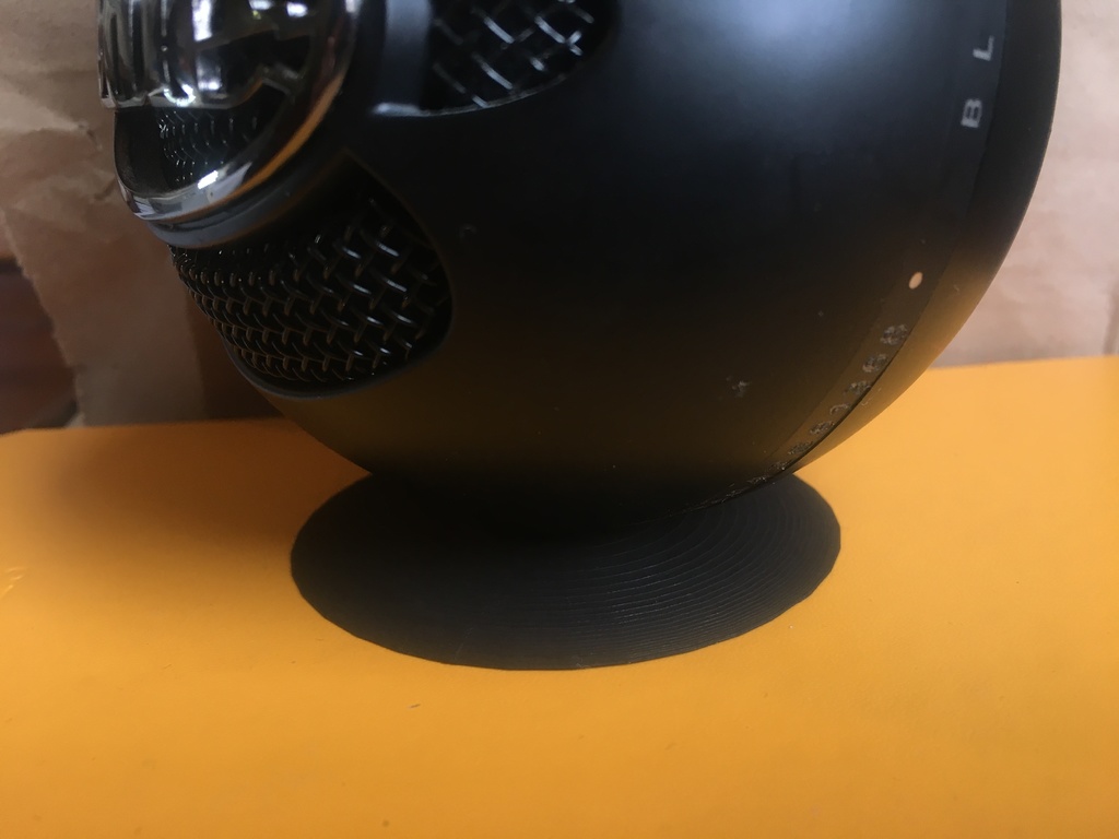 Low Profile Stand for Blue Snowball by Funkybuild | Download free STL ...