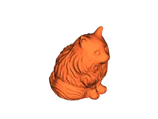 Fluffy Cat by Lali3d | Download free STL model | Printables.com