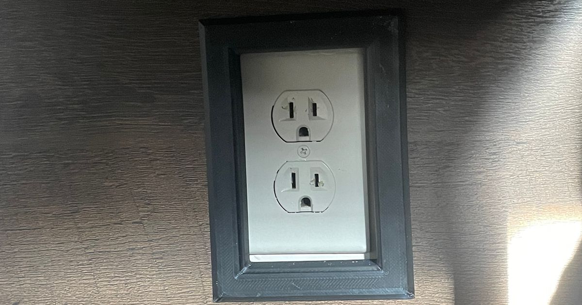 Outlet Cutout Frame by Dylan | Download free STL model | Printables.com